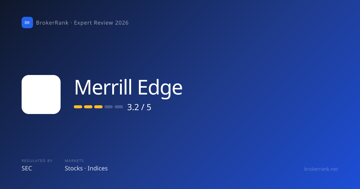Merrill Edge Review 2026 — Fees, Safety & Rating | BrokerRank