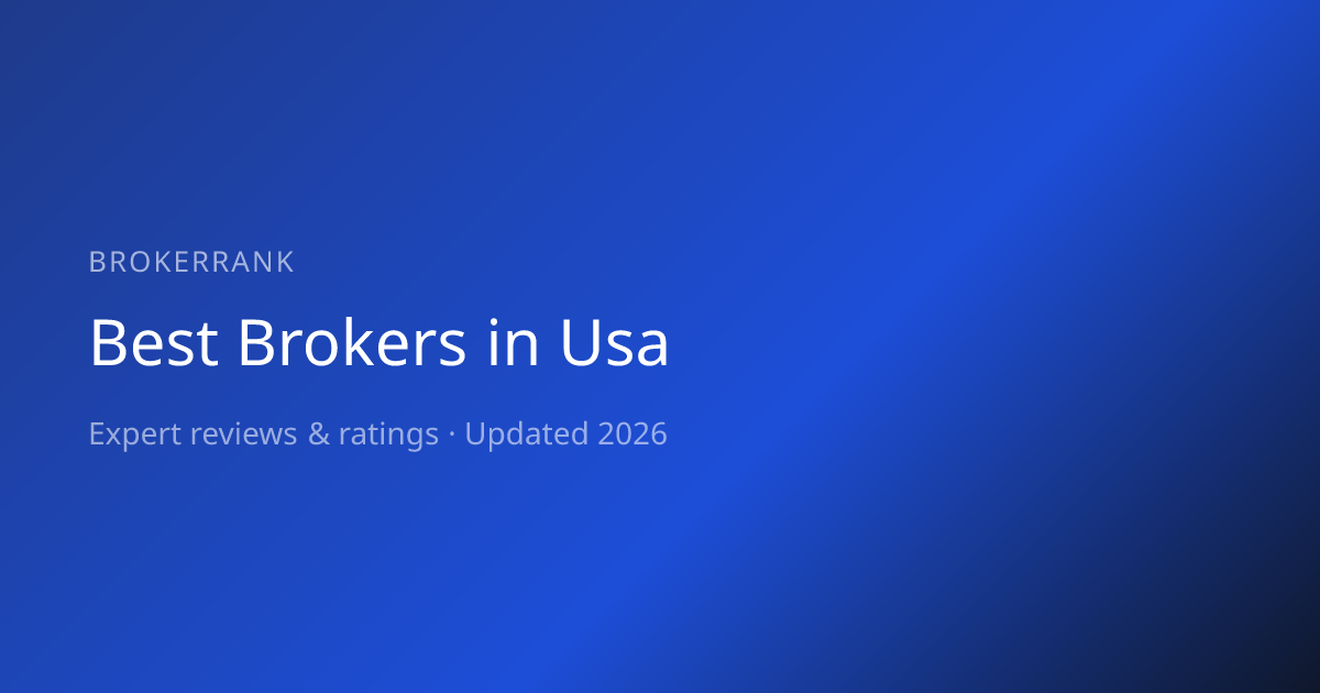 Best Trading Brokers in the USA 2026 — Expert Rankings | BrokerRank
